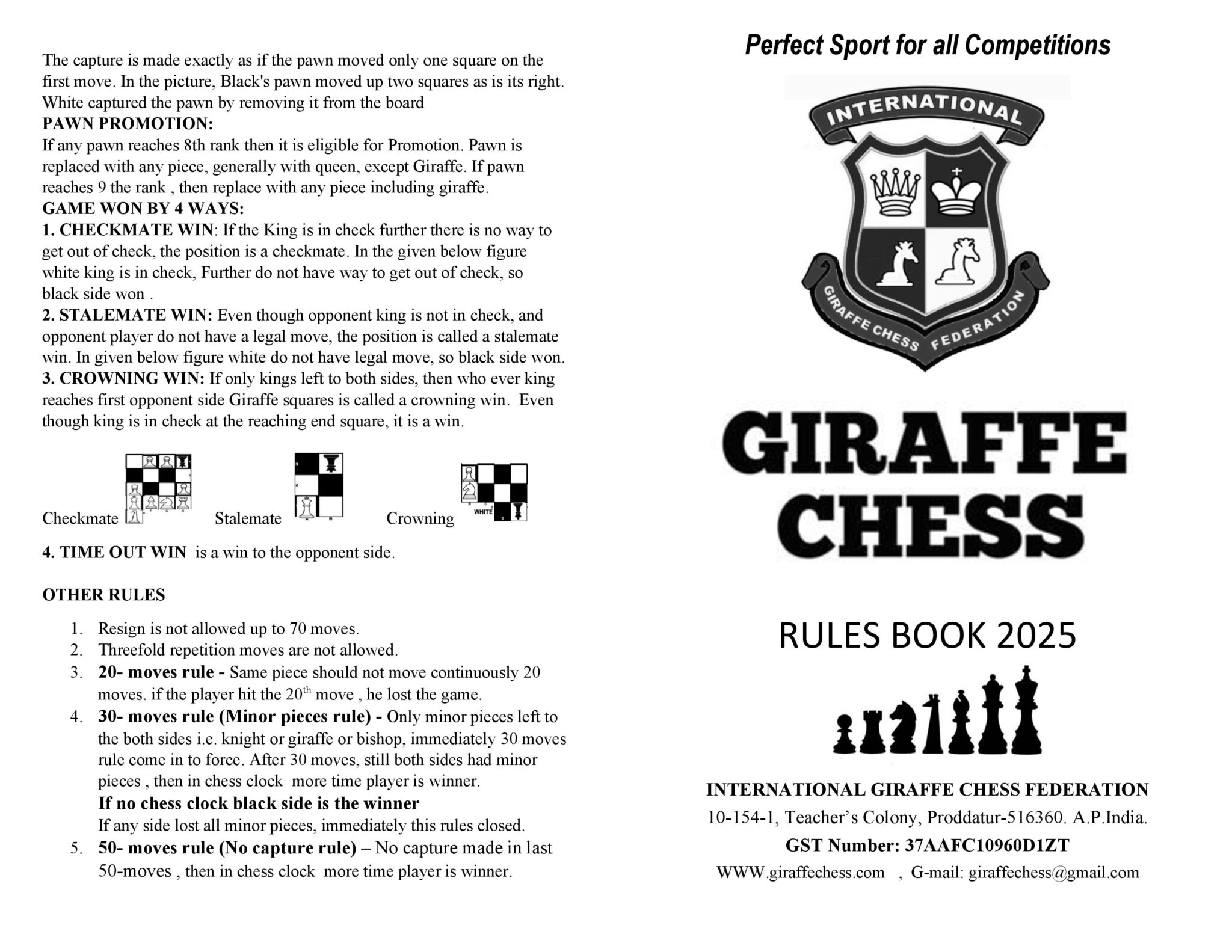 Giraffe Chess Rules